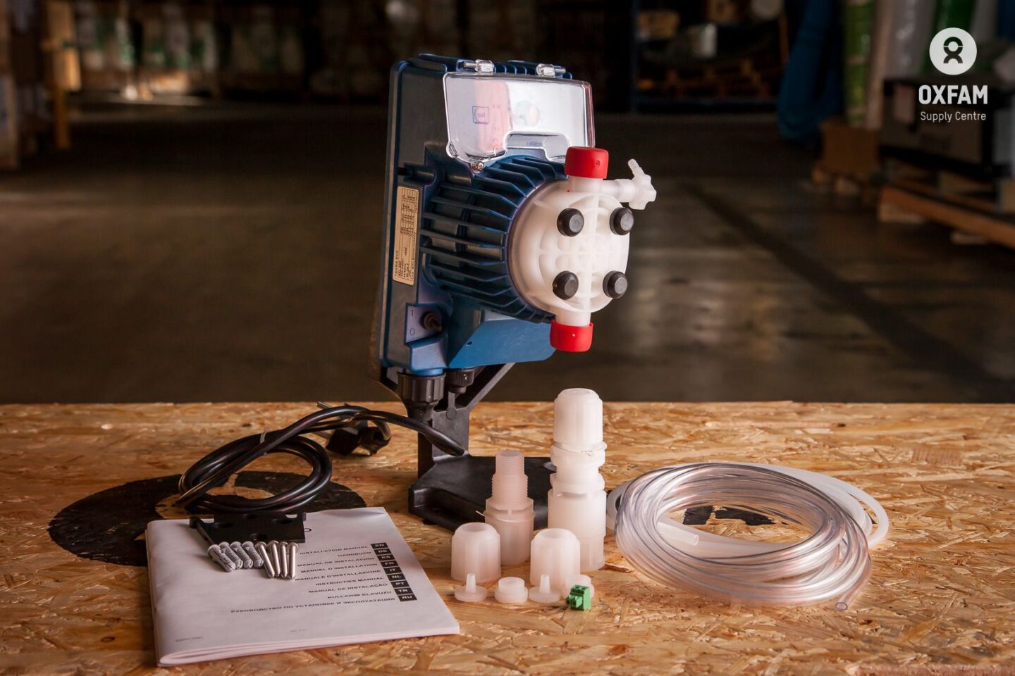 Pump Kit, chemical dosing, constant rate - Oxfam Supply Centre